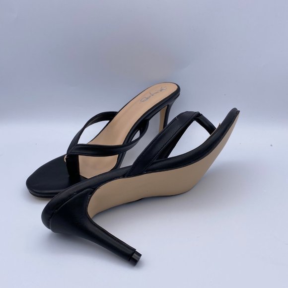 XYD | Shoes | Xyd Black Slippers Mid Heels Stilettos Mules Sexy | Poshmark